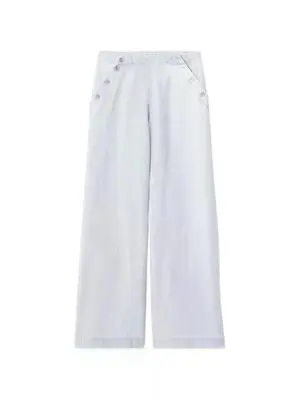 Claudie Pierlot Buttoned Wide-leg Jeans