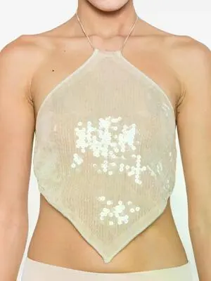 Oseree Sequin-embellishment Top