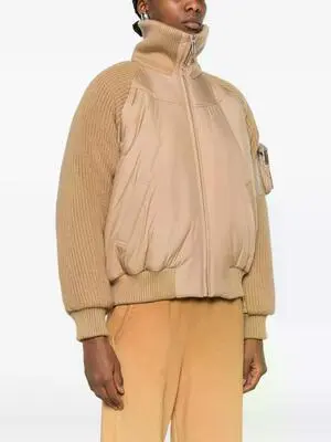 CIRCUS HOTEL Logo-patch Padded Jacket - Neutrals