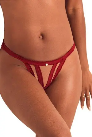 ADORE ME Lovisa Cheeky Panties - Dark Red