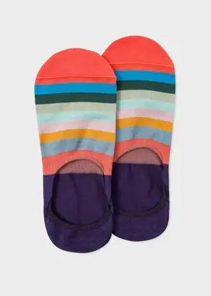 Paul Smith Artist Stripe Loafer Socks - Multicolour
