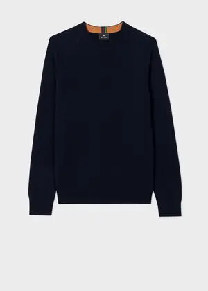 Paul Smith Merino Wool Raglan Sweater - Blue