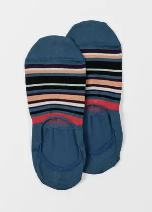 Paul Smith Signature Stripe Loafer Socks - Blue