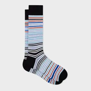 Paul Smith Multi-stripe Socks - Black