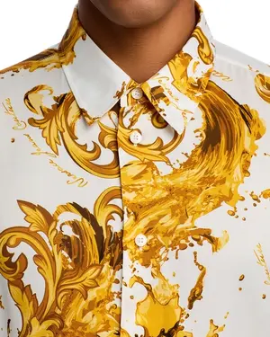 Versace Barocco Wave Shirt - White/gold