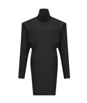 Saint Laurent Boxy Stretch Silk Dress