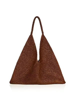A.L.C. Sid Raffia Tote Bag - Chocolate