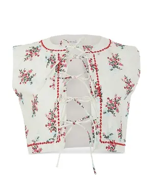 Agua Bendita Madison Cherish Embroidered Vest
