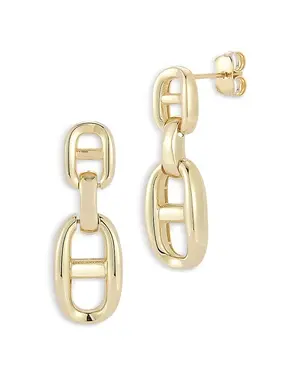 Bloomingdale'S 14k Yellow Mariner Link Drop Earrings - Gold
