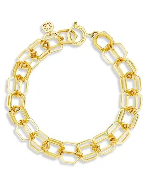 CADAR 18k Yellow B Home Open Link Bracelet - Gold