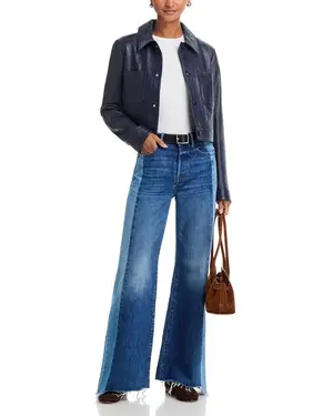MOTHER The Tux Sidestepper Sneak High Rise Flare Jeans