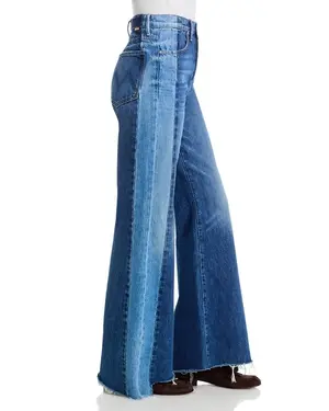 MOTHER The Tux Sidestepper Sneak High Rise Flare Jeans