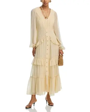 Farm Rio Ruffle Maxi Dress