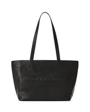 Alexander Wang Punch Medium Leather Tote Bag - Black