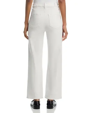 Paige Stevie High-rise Ankle Jeans - Cream Cloud