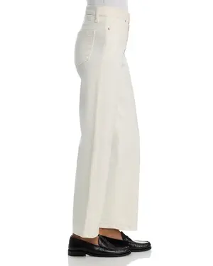 Paige Stevie High-rise Ankle Jeans - Cream Cloud