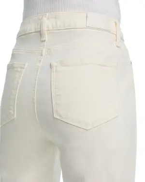 Paige Stevie High-rise Ankle Jeans - Cream Cloud