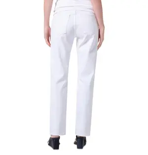 AGOLDE Lana High Rise Straight Jeans - Marshmallow