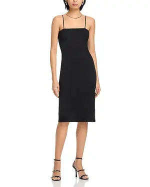 L'Agence Eira Spaghetti Strap Midi Dress
