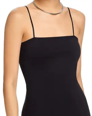 L'Agence Eira Spaghetti Strap Midi Dress