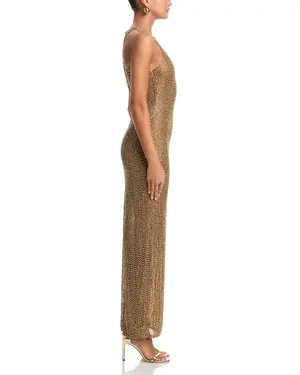 L'Agence Paula Beaded Gown