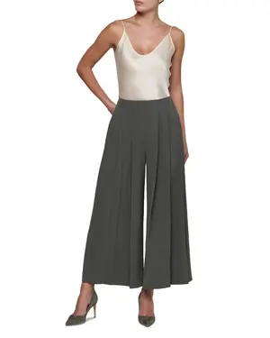 L'Agence Novalynn Crop Pleated Pants - Ash Olive