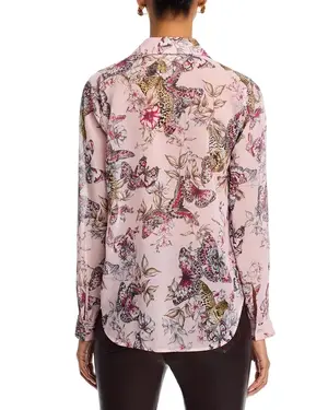 L'Agence Laurent Printed Blouse