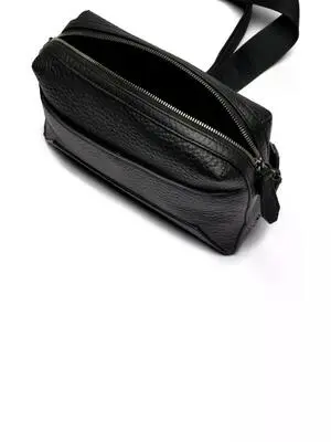 LANCEL Milo Grained-leather Bag - Black