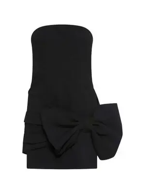 Marella Bow-embellished Strapless Mini Dress