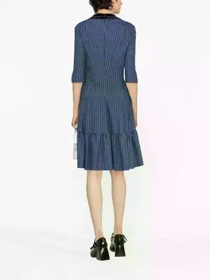 Talbot Runhof Patterned Jacquard Mini Dress