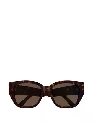 Gucci Cat-eye Sunglasses With Logo - Brown