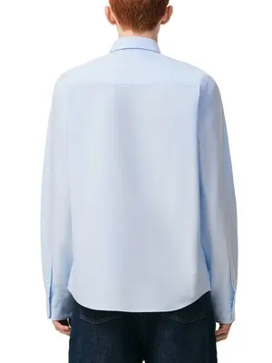 Ami Shirt With Logo - Azure
