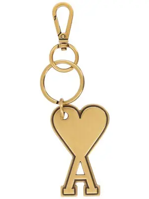 Ami Keychain With Logo - Gold