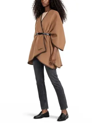 Max Mara Wool And Cashmere Belted Cape