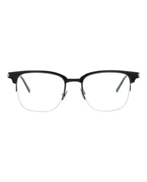 Saint Laurent Square-frame Acetate Optical Frames - Black Black Transparent (sl189slim/30001923/001)