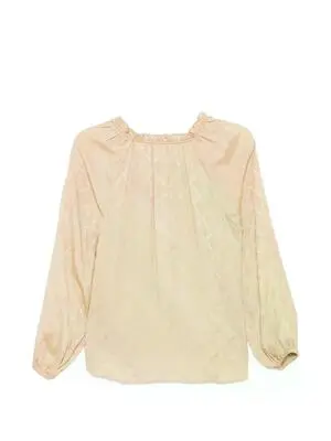 Michael Kors Monogram Tie Blouse