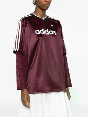 Adidas Striped Long-sleeved Top