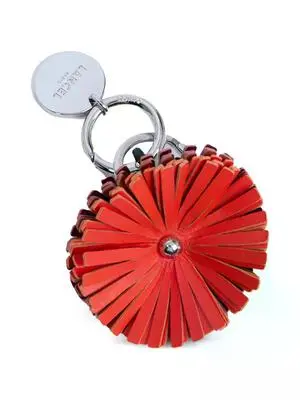 LANCEL Floral Leather Keyring