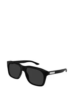 Gucci Logo Rectangle-frame Sunglasses - Black