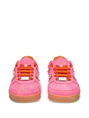 Philipp Plein Star-studded Rebel Sneakers - Pink