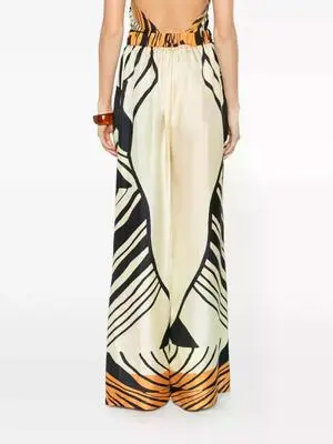 Raquel Diniz Graphic-print Palazzo Trousers