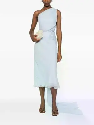 N°21 One-shoulder Draped Midi Dress