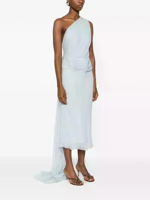 N°21 One-shoulder Draped Midi Dress