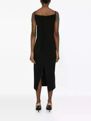 Pinko Chain Strap Dress - Black