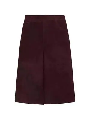 Marella Burgundy Wide-leg Trousers