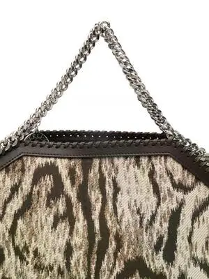 Stella McCartney Falabella Chain Animal-print Shoulder Bag - Neutrals
