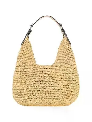 Michael Kors Logo-patch Shoulder Bag - Neutrals