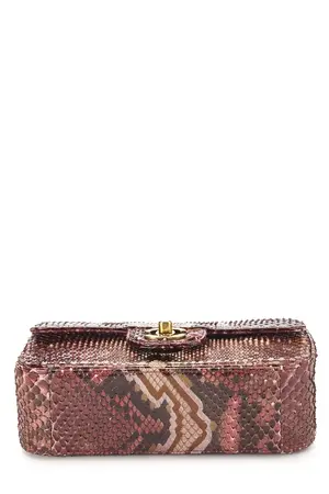 Chanel Python Rectangular Flap Mini