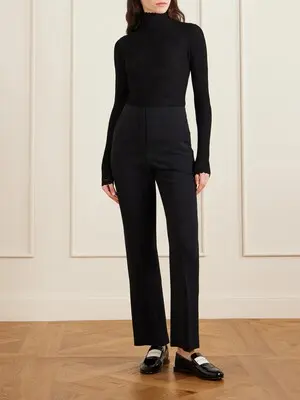 Givenchy Open-back Lace Turtleneck Bodysuit