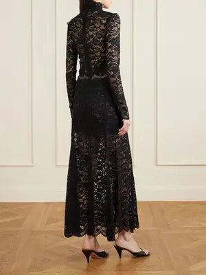 Rabanne Layered Lace Maxi Dress